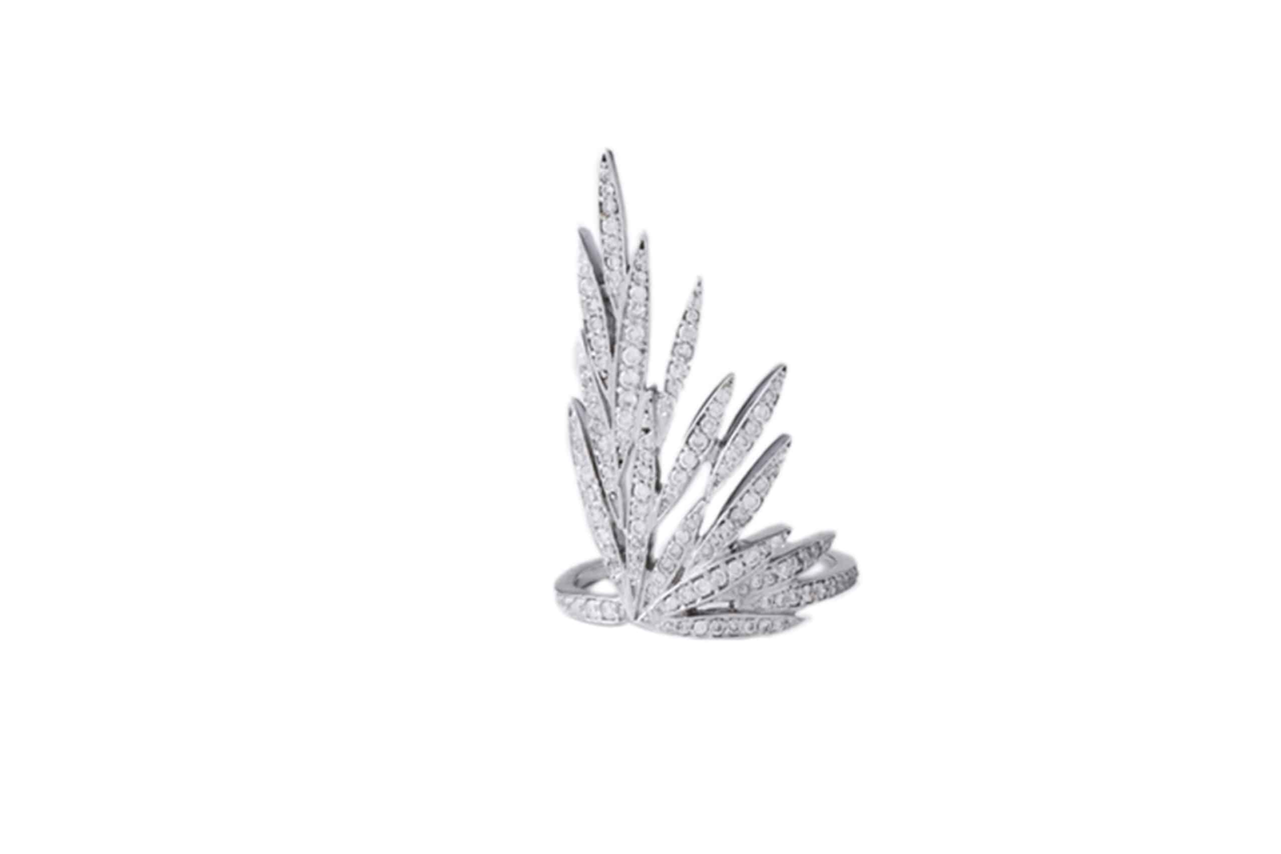 Diamond Feathers Ring - Falamank