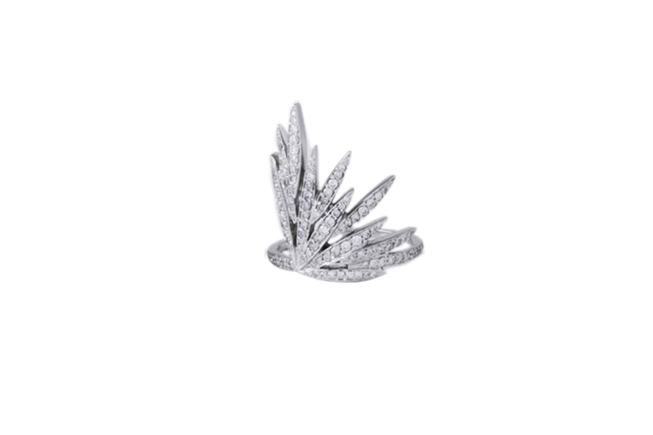 Diamond Feathers Ring - Falamank
