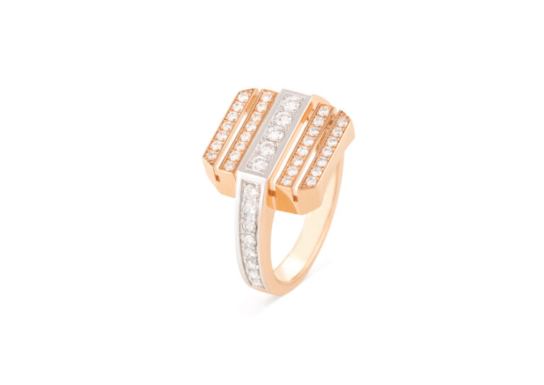 Pinky Square Diamond Delight Ring | Falamank