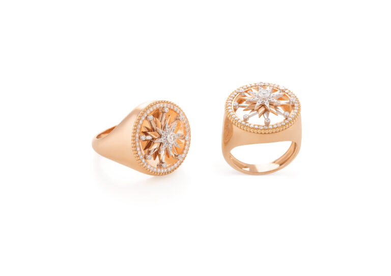 Delicate Bloom Ring with Diamonds | Falamank
