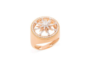 Delicate Bloom Ring with Diamonds | Falamank